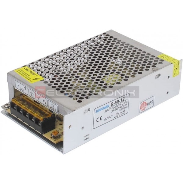 BLOC ALIMENTATION 12V 5A | ssc.tn